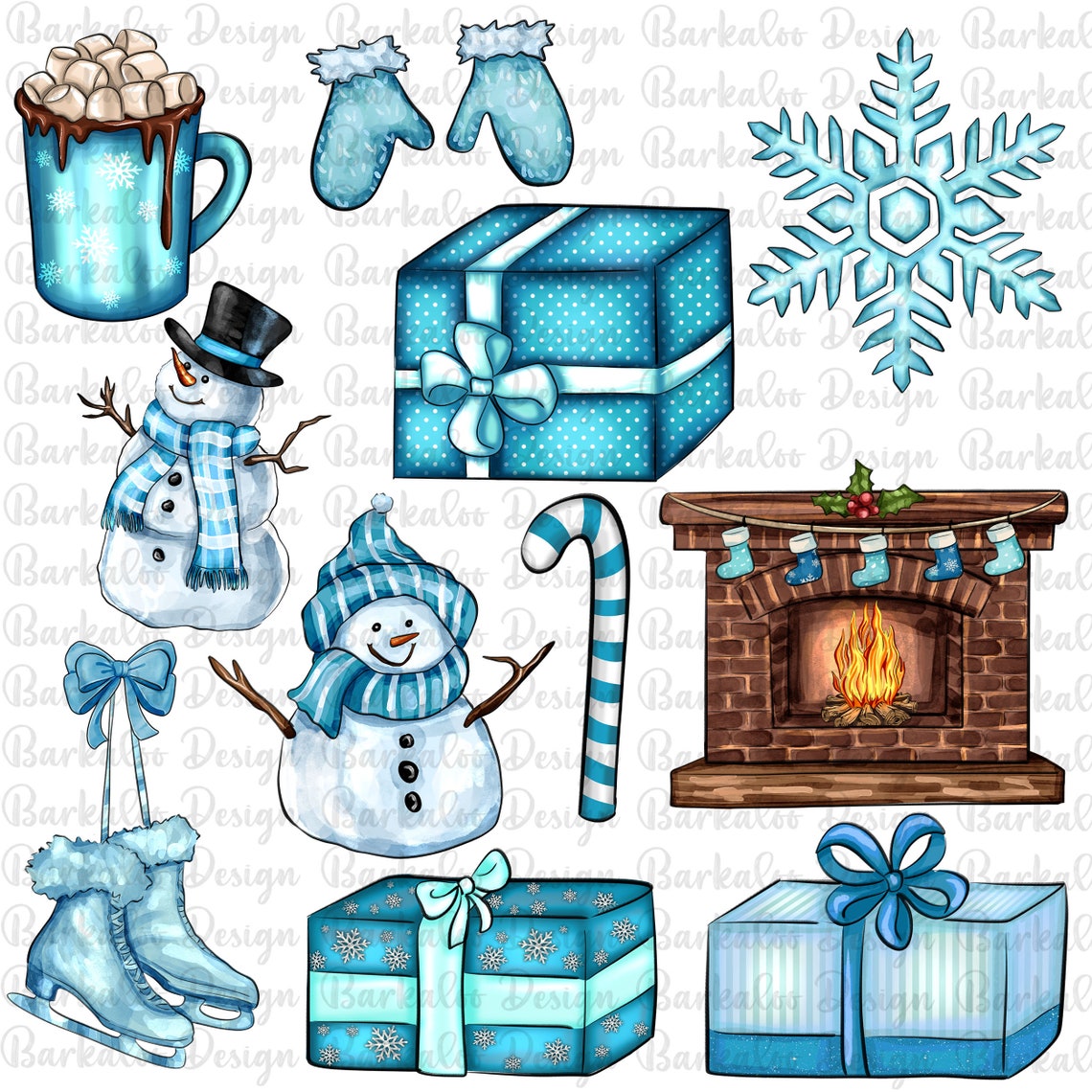 Winter Alphabet Png Files Bundle, Winter Doodle Letters Png, Winter ...