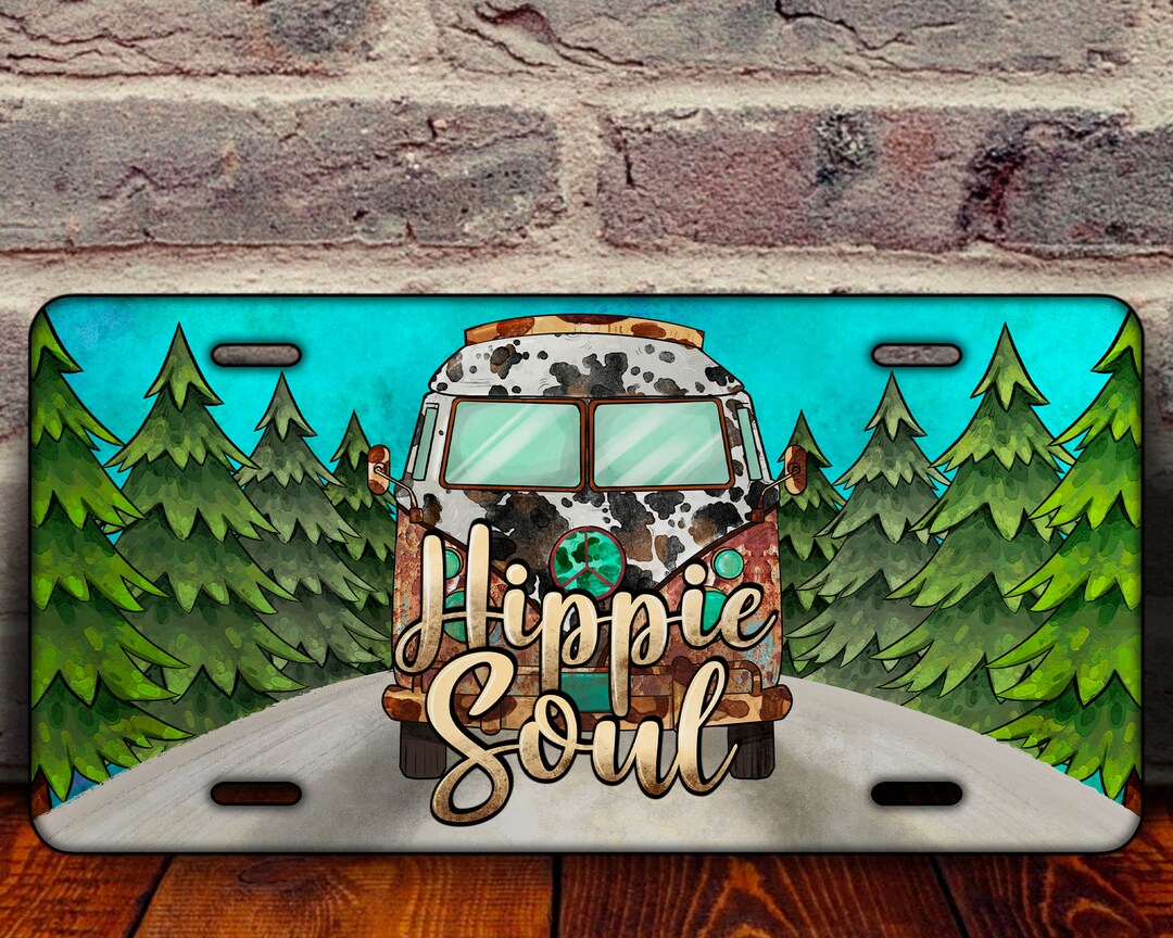 Western Hippie Soul License Plate Png Sublimation Design Png, Western ...
