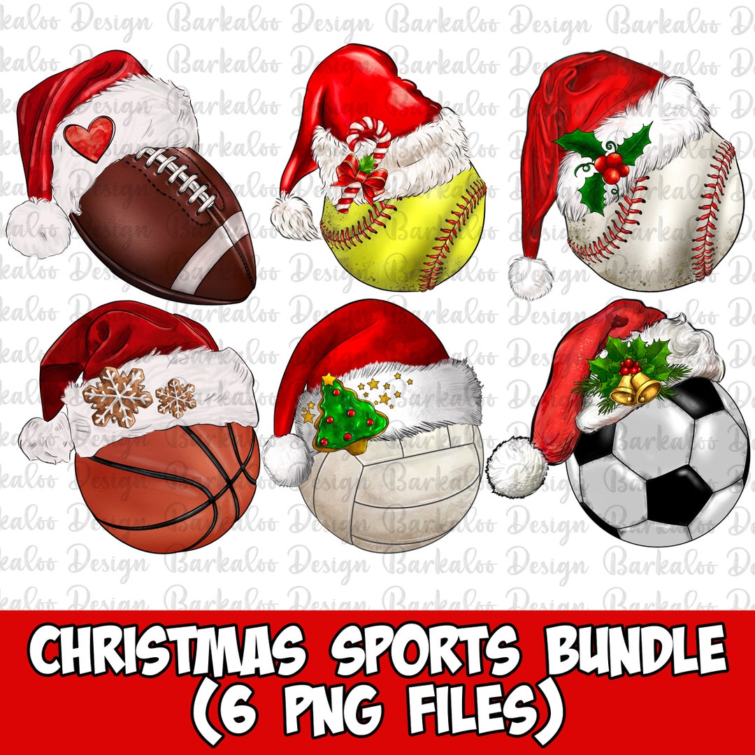Christmas Sports Png Sublimation Design Bundle, Sports Bundle Png ...