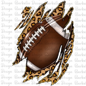 Football Leopard Claw Png Sublimation Design, American Football Png ...