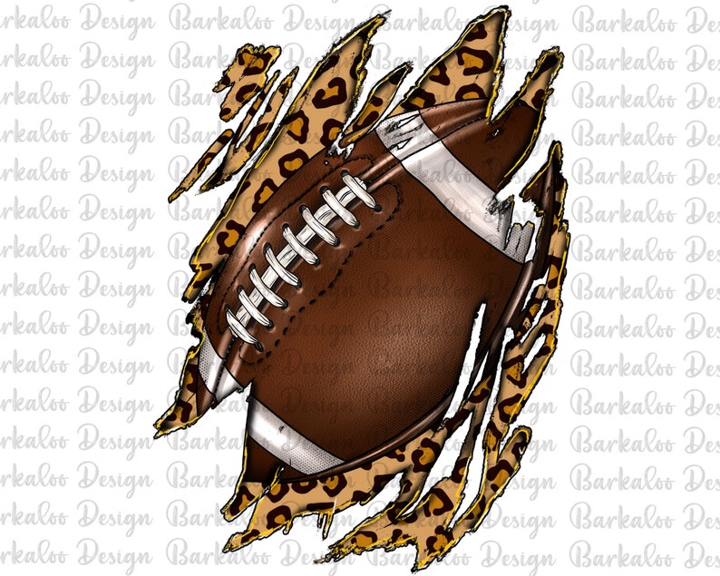 Football Leopard Claw Png Sublimation Design American - Etsy
