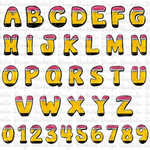 School Alphabet Png Files Bundle, School Doodle Letters Png, School ...