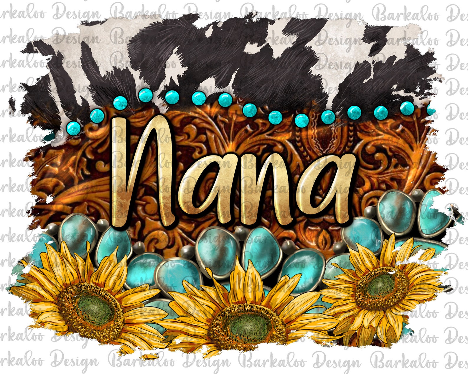 Western Nana Png Sublimation Design Tooled Leather Nana Png - Etsy