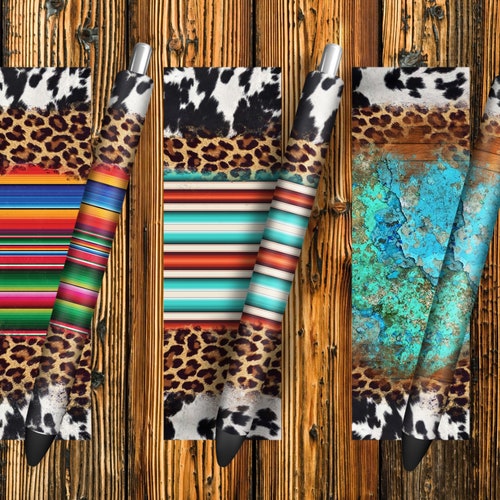 Leopard Cowhide Wrap PNG Sublimation Design Western Pen Wrap - Etsy