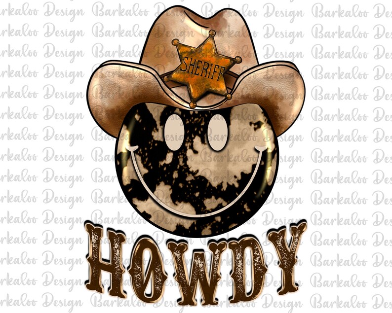 Howdy Smiley Face Png Sublimation Design Howdy Smiley Face - Etsy