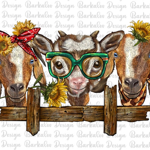 Western Goats Png Sublimation Design Goat Png Goat Clipart - Etsy