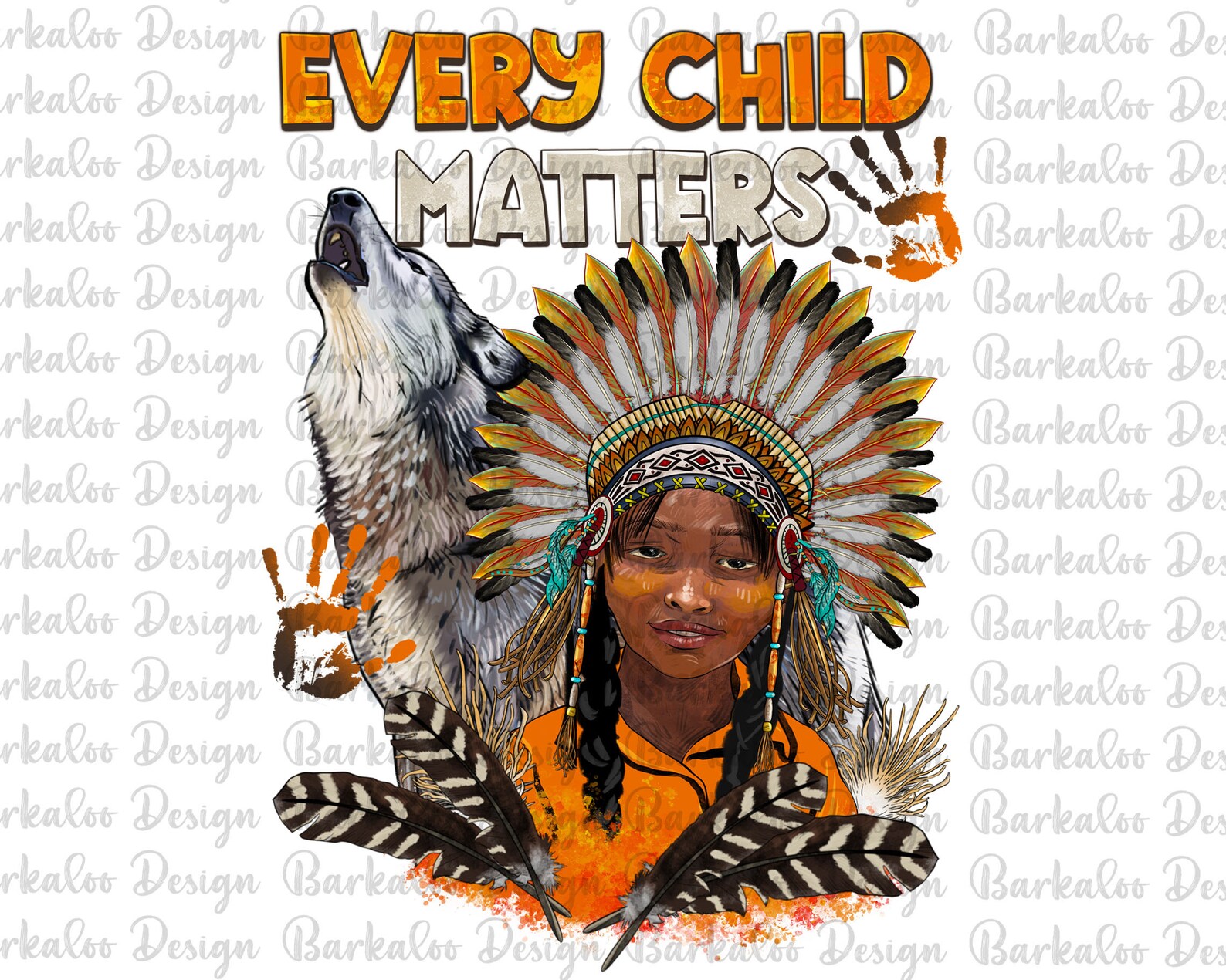 Every Child Matters Child and Wolf Png Sublimation Design - Etsy