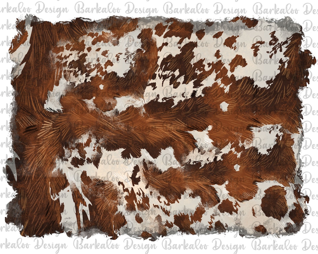 Western Brown Cowhide Background Png Sublimation Design,western ...