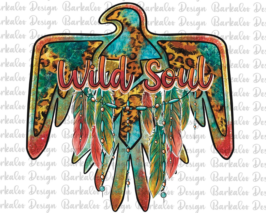 Western Wild Soul Thunderbird PNG Sublimation Design, Western Leopard ...