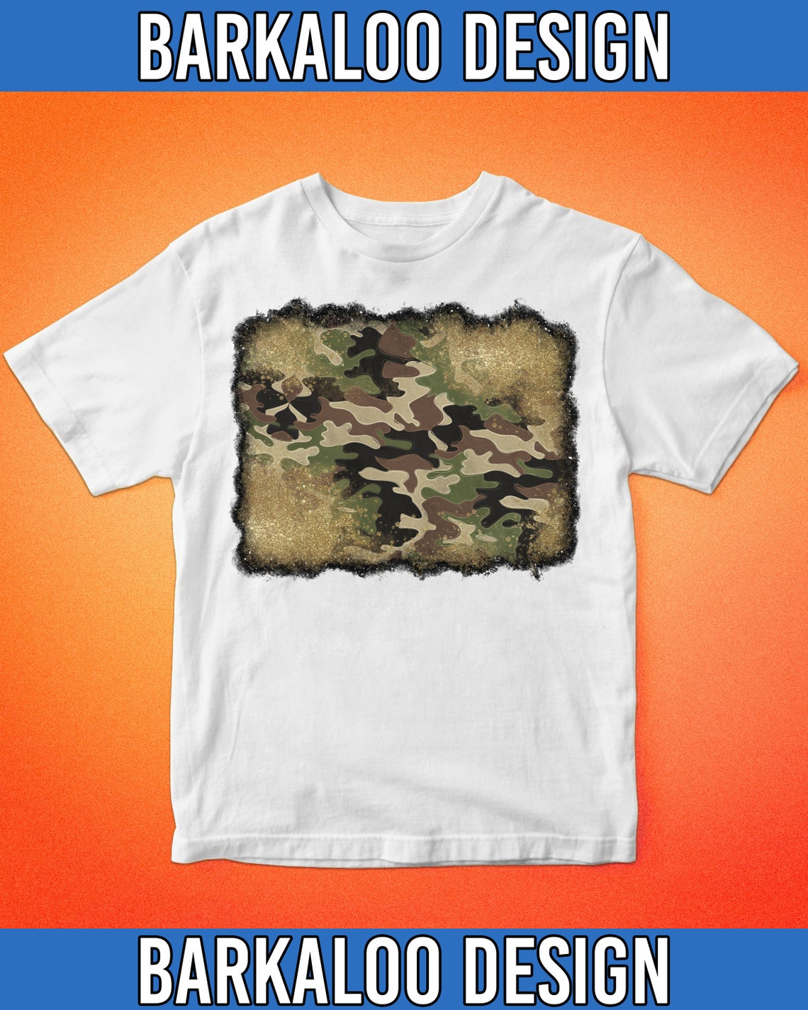 Camouflage Gold Glitter Background PNG Sublimation Design - Etsy