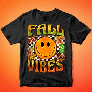 Fall Vibes Smiley Face Png Sublimation Design, Fall Vibes Png, Smiley ...