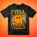 Fall Vibes Smiley Face Png Sublimation Design, Fall Vibes Png, Smiley ...