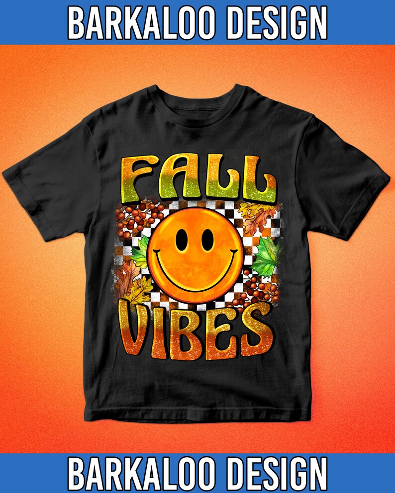 Fall Vibes Smiley Face Png Sublimation Design Fall Vibes Png - Etsy