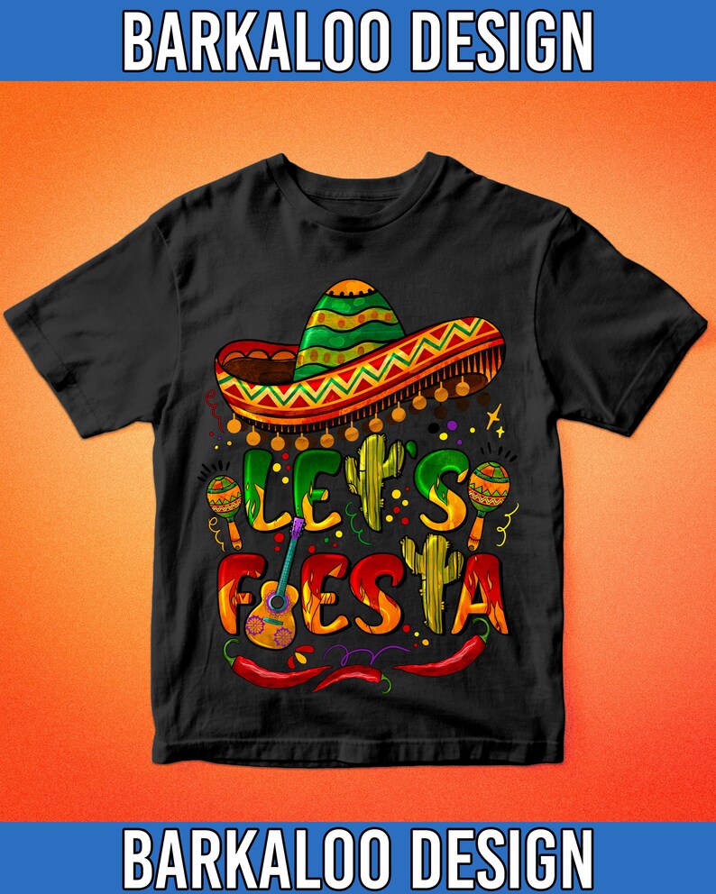 Let's Fiesta Western Mexican Hat Png Sublimation Design, Aztec Mexican ...