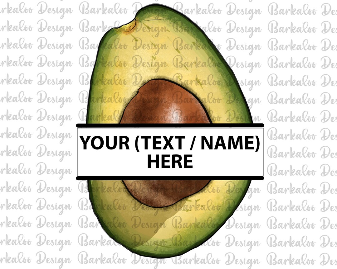 Customize Avocado Png Sublimation Design, Summer Fruit Avocado Png ...