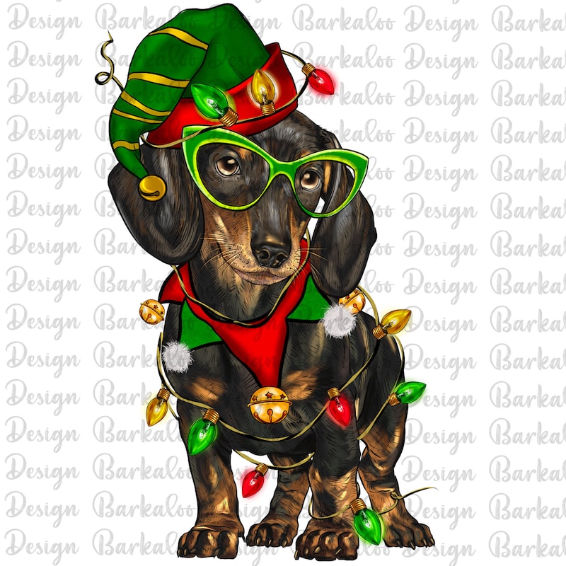 Christmas Dachshund - Etsy