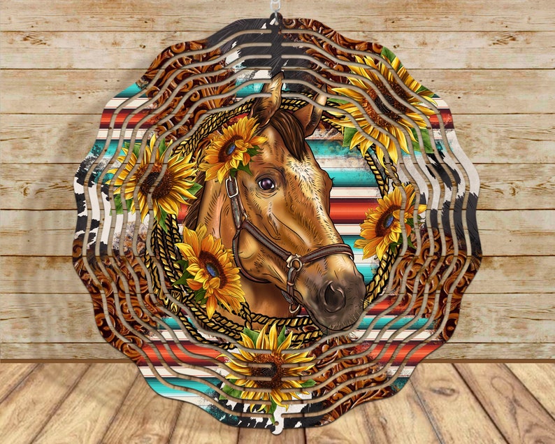 Western Horse Wind Spinner Png Sublimation Design Western - Etsy