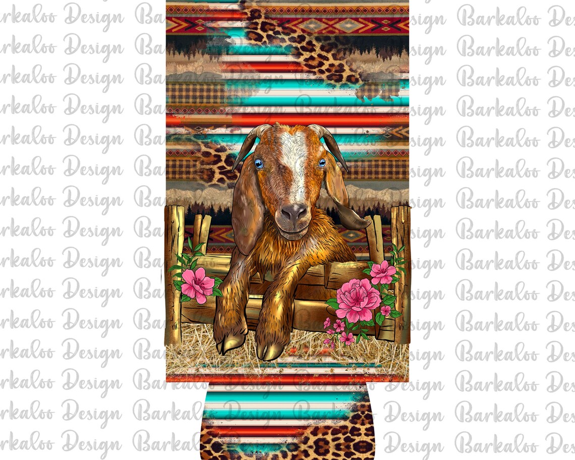 Western Boer Goat Png Sublimation Design Serape Goat Can - Etsy