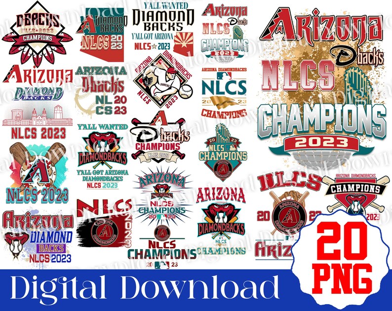 Arizona NLCS 2023 Champions Bundle PNG Files for Cricut, Diamondbacks ...