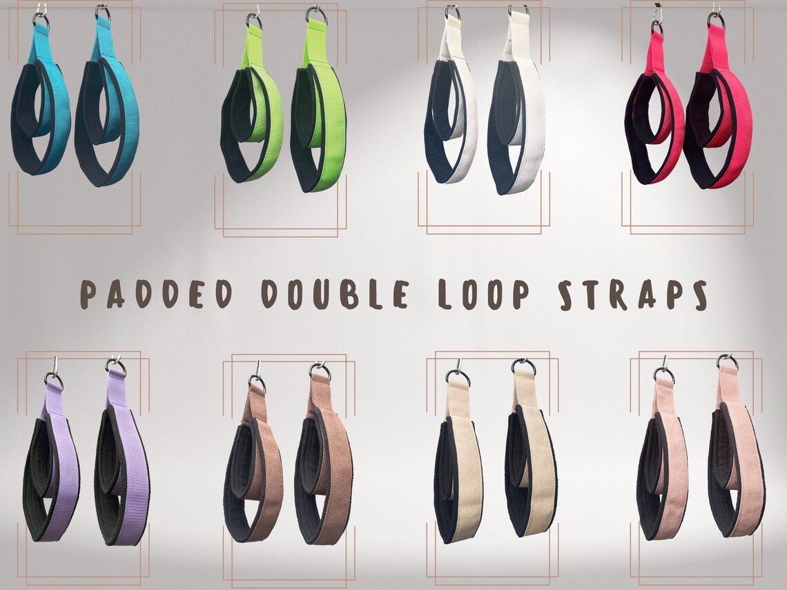 Pretty Pilates Humble Purple Double Loop Straps, Reformer Loops ...