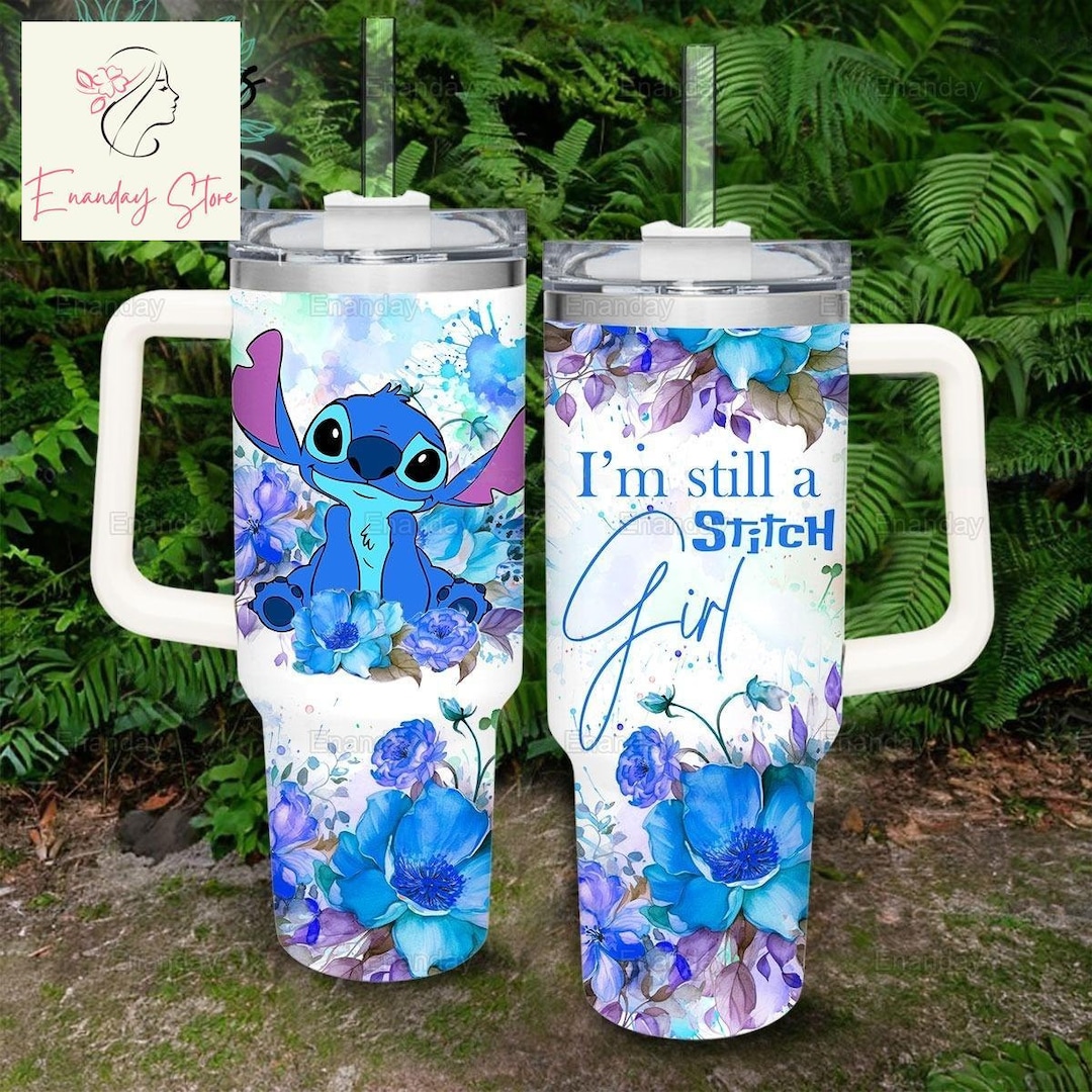 Stitch Tumbler 40oz, Disney Stitch Tumbler, Lilo & Stitch Stitch ...