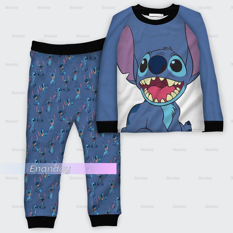 Stitch and Angel Pajama - Etsy