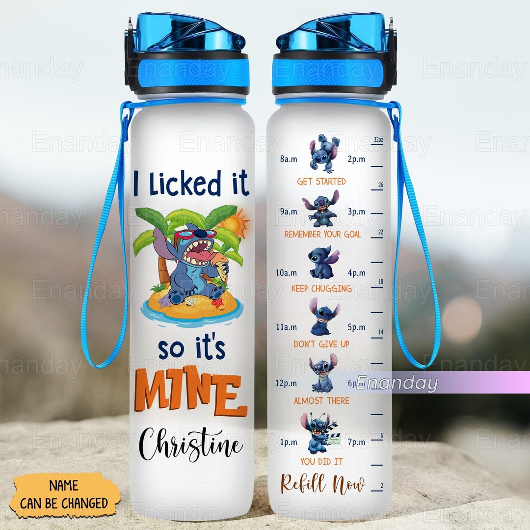 Stitch Bottle, Personalized Stitch Water Bottle, I Licked It so It's ...