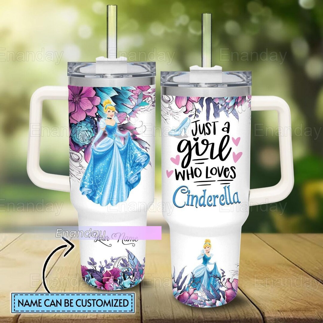 Halloween Cinderella 40oz Tumbler, Just A Girl Loves Cinderella Tumbler ...