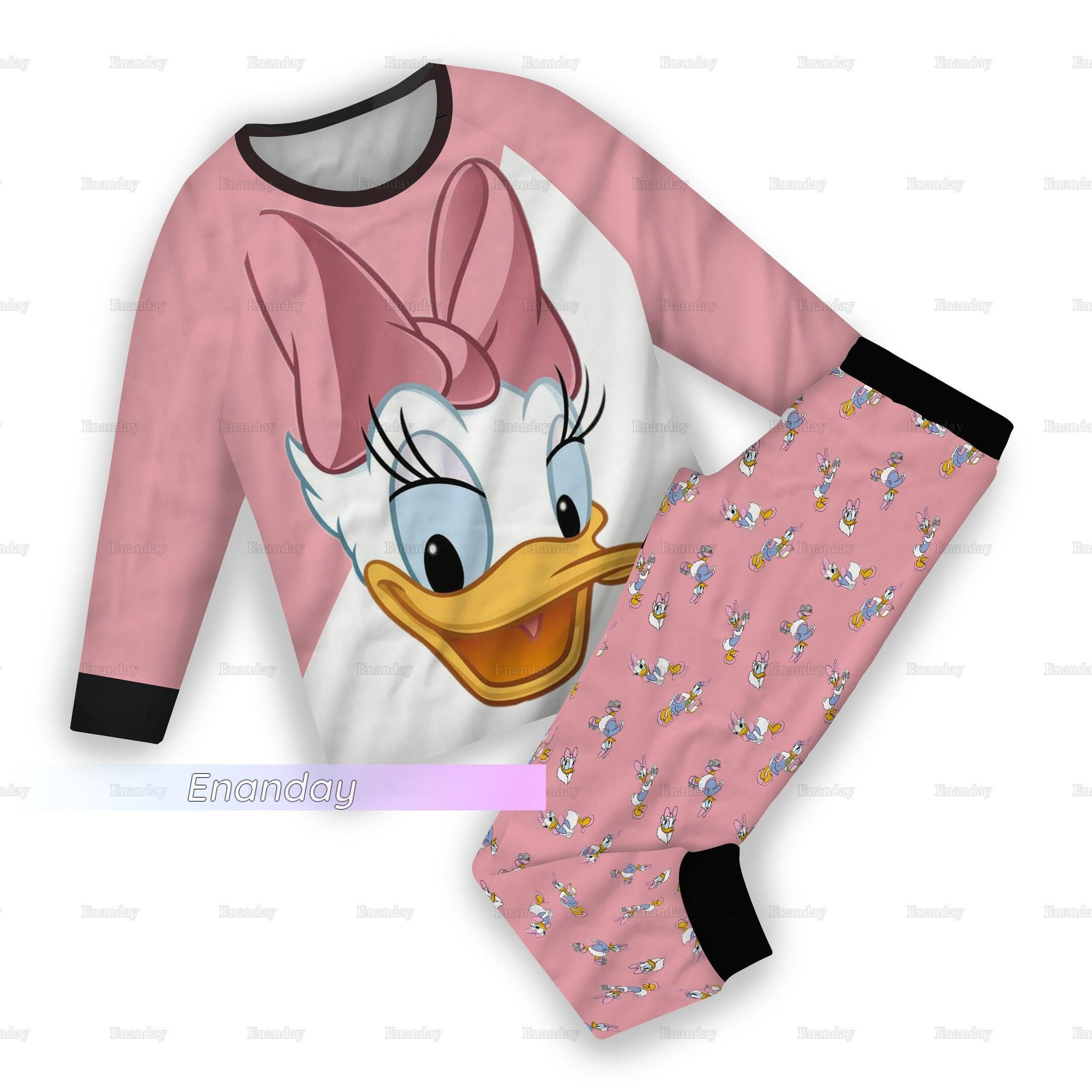 Daisy Duck Pajamas Set, Disney Duck Pajamas, Daisy Duck Pajamas Pants ...