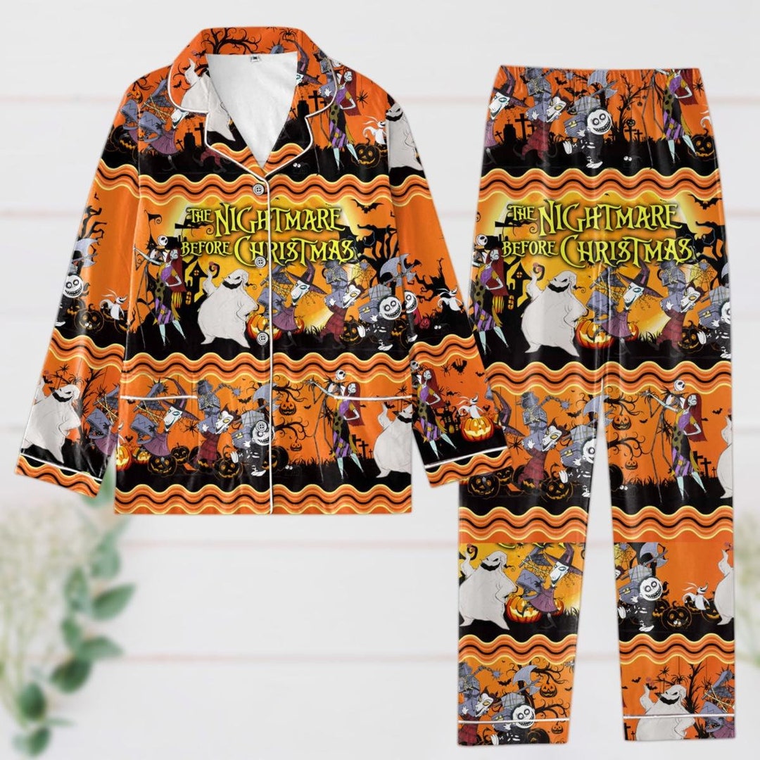 The Nightmare Before Christmas Pajamas, Jack Skellington Sally Oogie ...