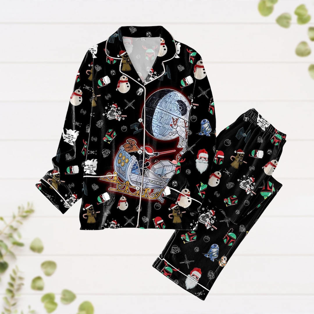Star Wars Pajamas Set, Stormtrooper Boba Fett Christmas Pjs, Star Wars ...