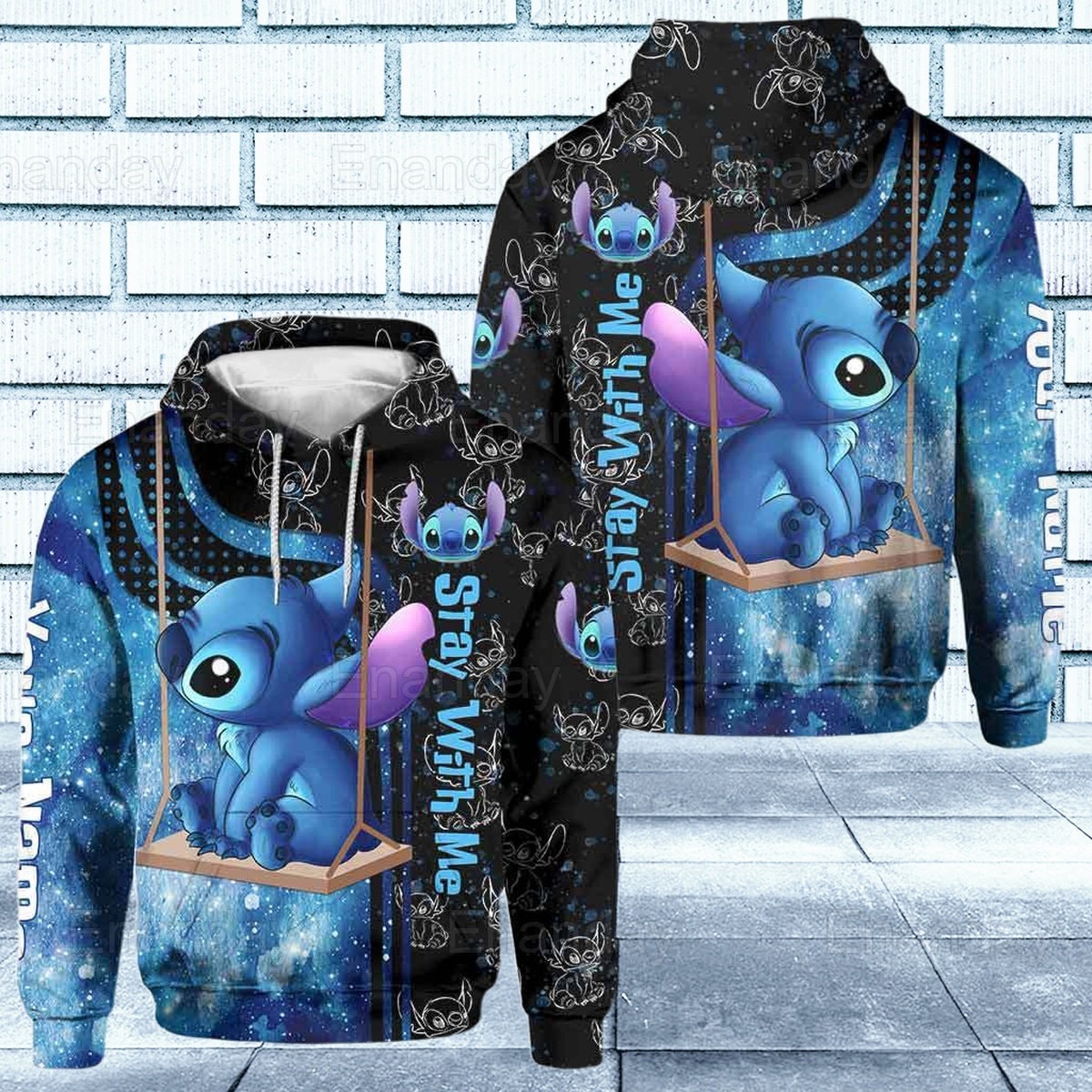 Personalized Stitch Hoodie/legging, Stay With Me Hoodie, Stitch Womens ...