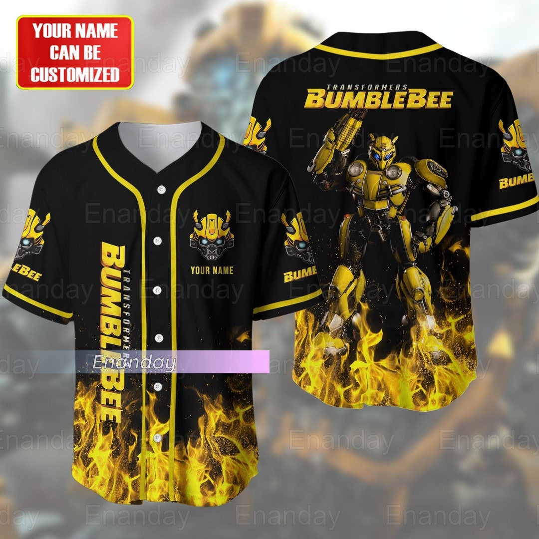 Bumblebee Jersey Shirt, Personalized Transformers Jersey, Bumblebee ...