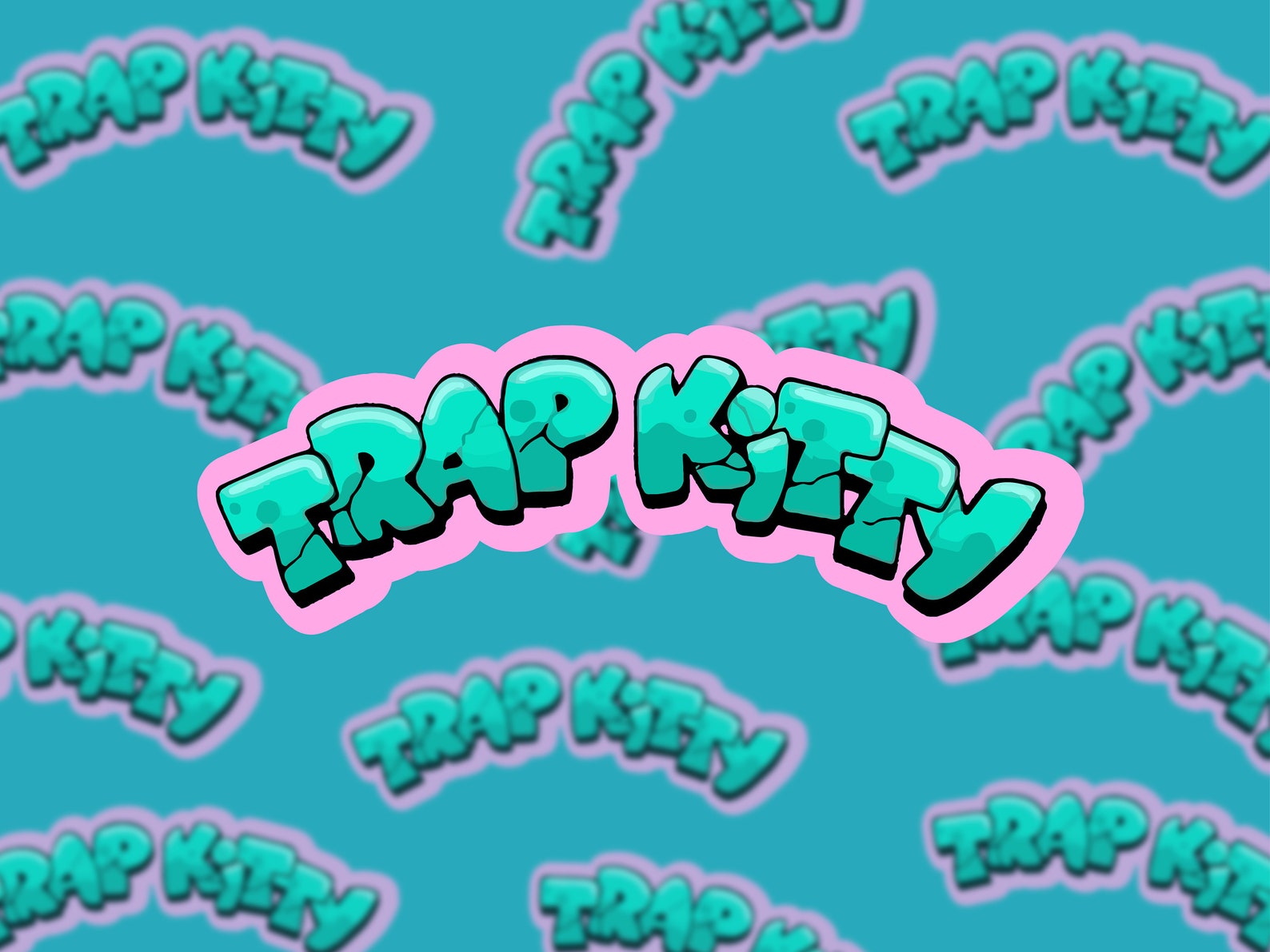 Trap Kitty Young Miko Inspired Sticker Trap Kitty Tour - Etsy