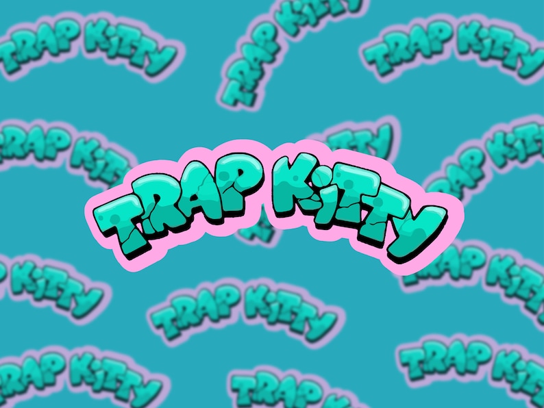 Trap Kitty Young Miko Inspired Sticker Trap Kitty Tour - Etsy