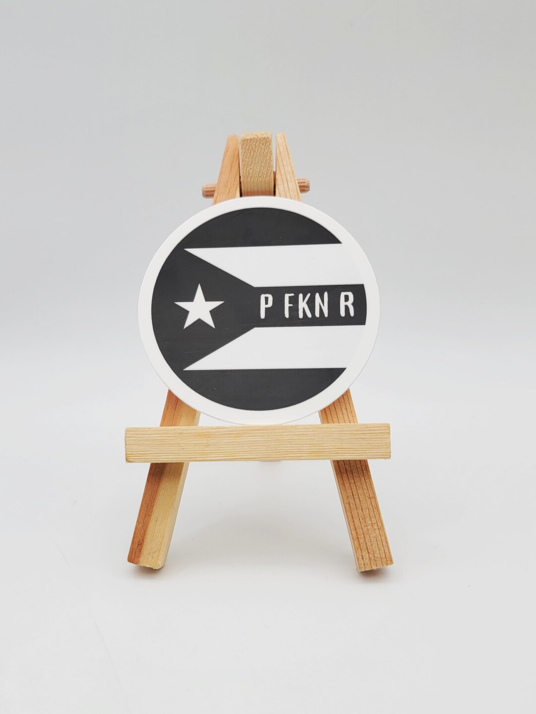 P FKN R Sticker, Puerto Rico Black Flag Sticker, Bad Bunny Inspired ...