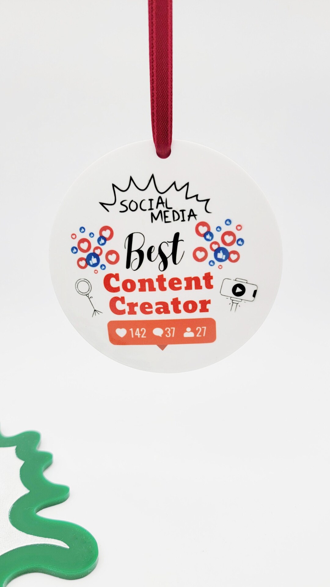 Content Creator Ornament, Influencer Ornament, Social Media Ornament ...