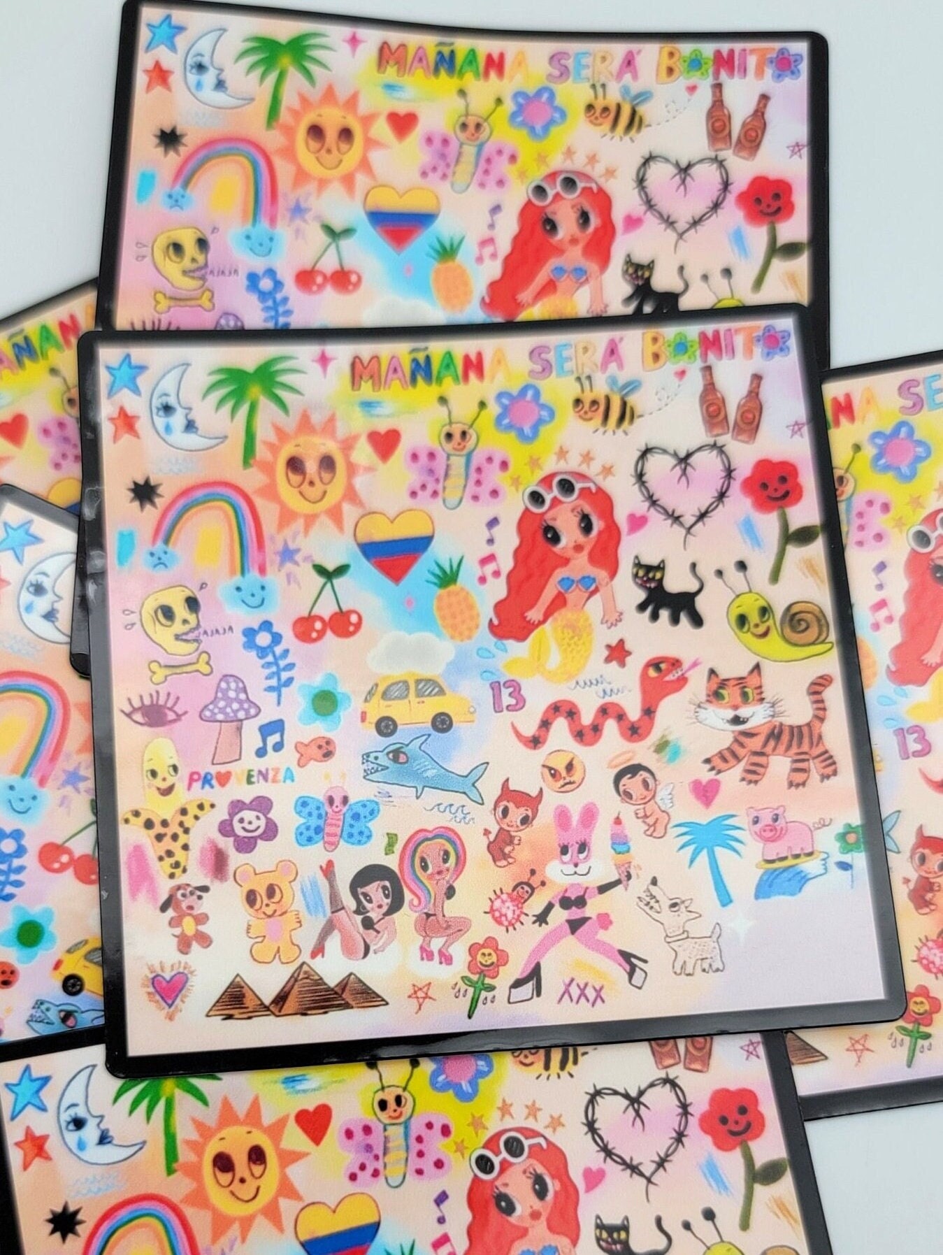 Mañana Sera Bonito Album Cover Sticker Karol G Water - Etsy