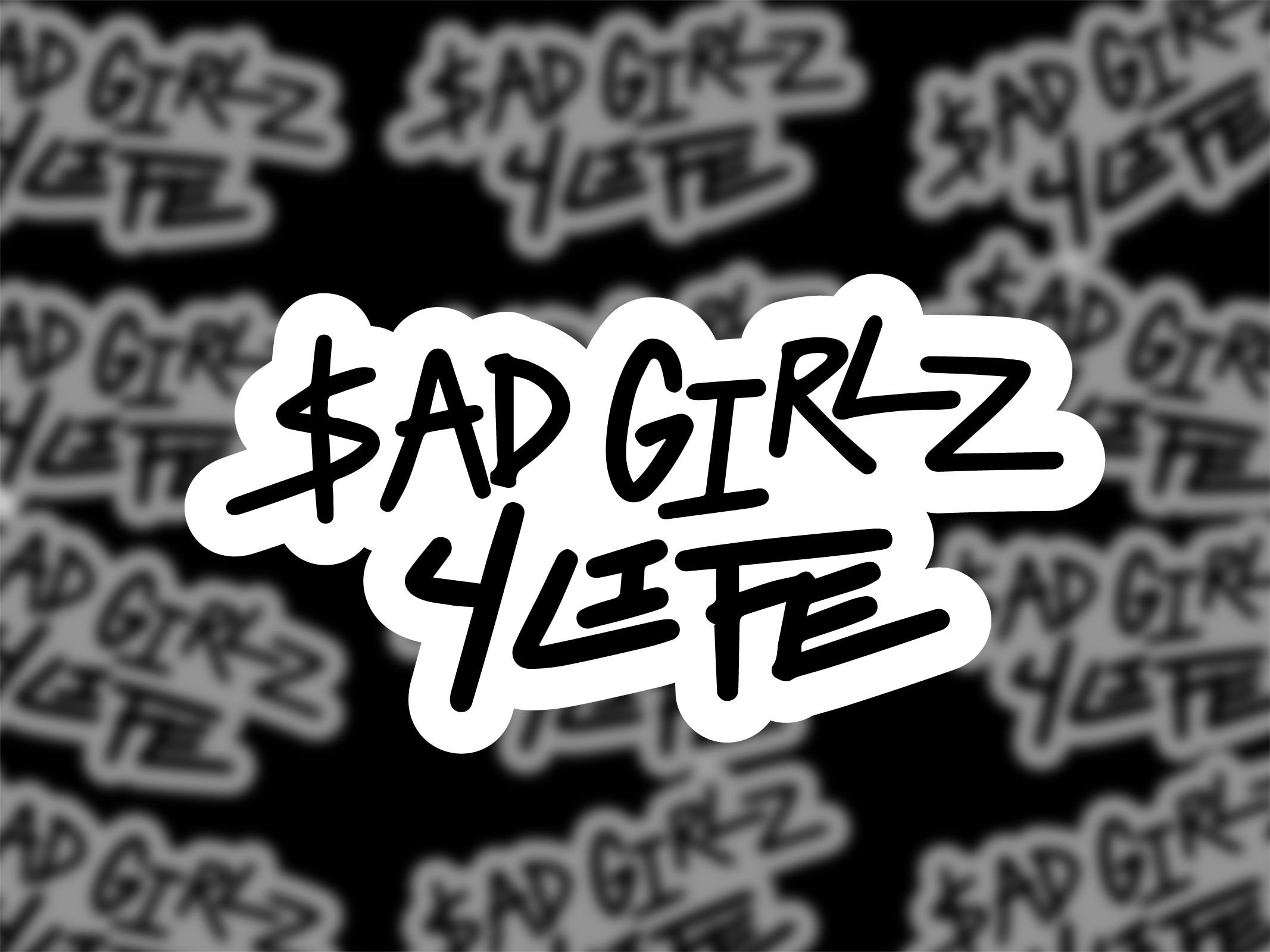 Sad Girlz 4life Sticker Sad Girlz Stickers Corridos - Etsy