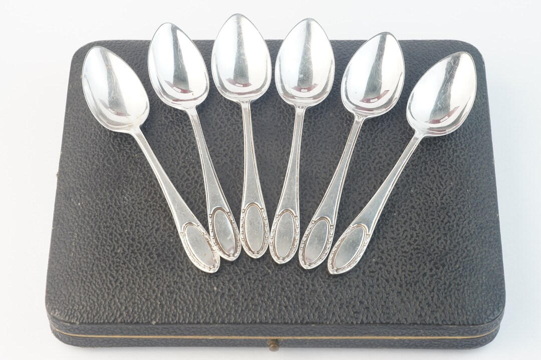 STERLING SILVER TEASPOONS, Antique Teaspoons, Art Deco Spoons, Coffee ...