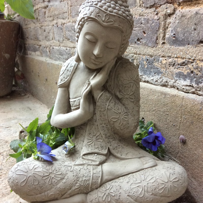 Garden Statue of Buddha - Etsy UK