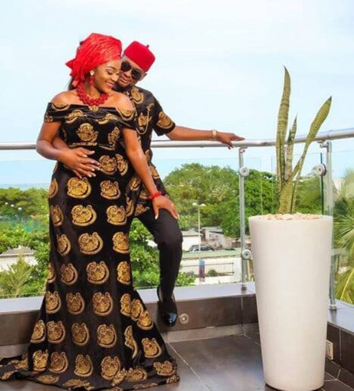 Isi Agu Matching Outfit, Cultural African Outfit,couple African ...