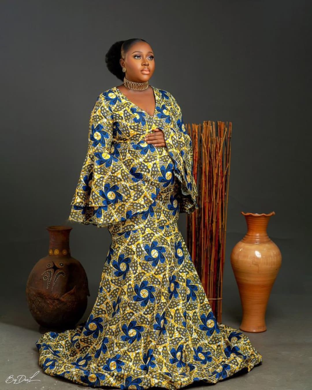 African Maternity Gown/african Maternity Dress/maternity Dress for ...