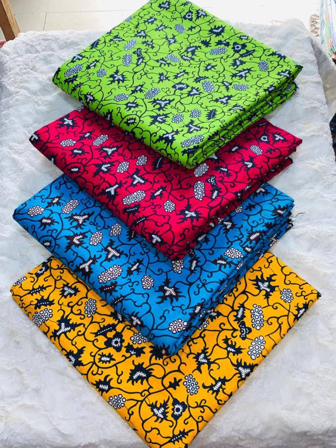 Ankara Fabric 6 Yards, African Wax Print, 100% Cotton African Print ...