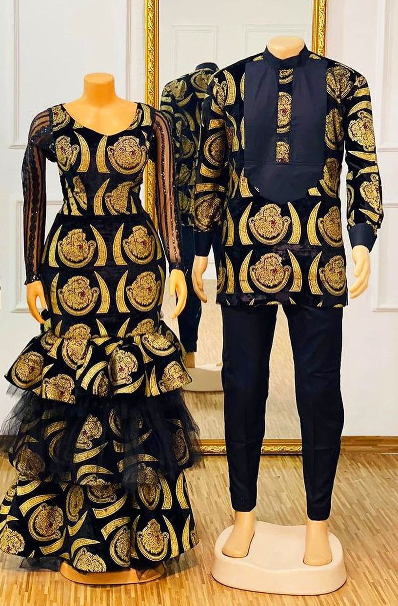 Matching Clothing, Cultural African Outfit , Couples Anniversary ...