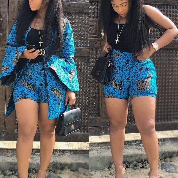 African Print Shorts - Etsy