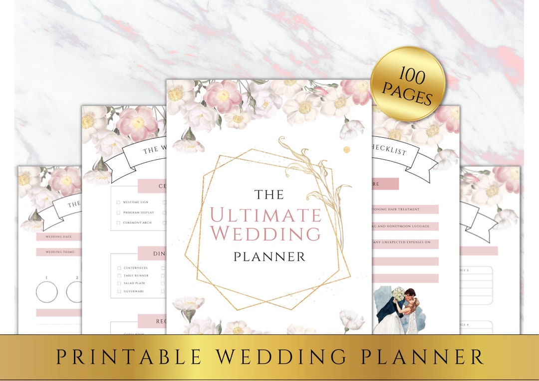 Wedding Planner Printable Wedding Planner PDF Download Binder Template ...