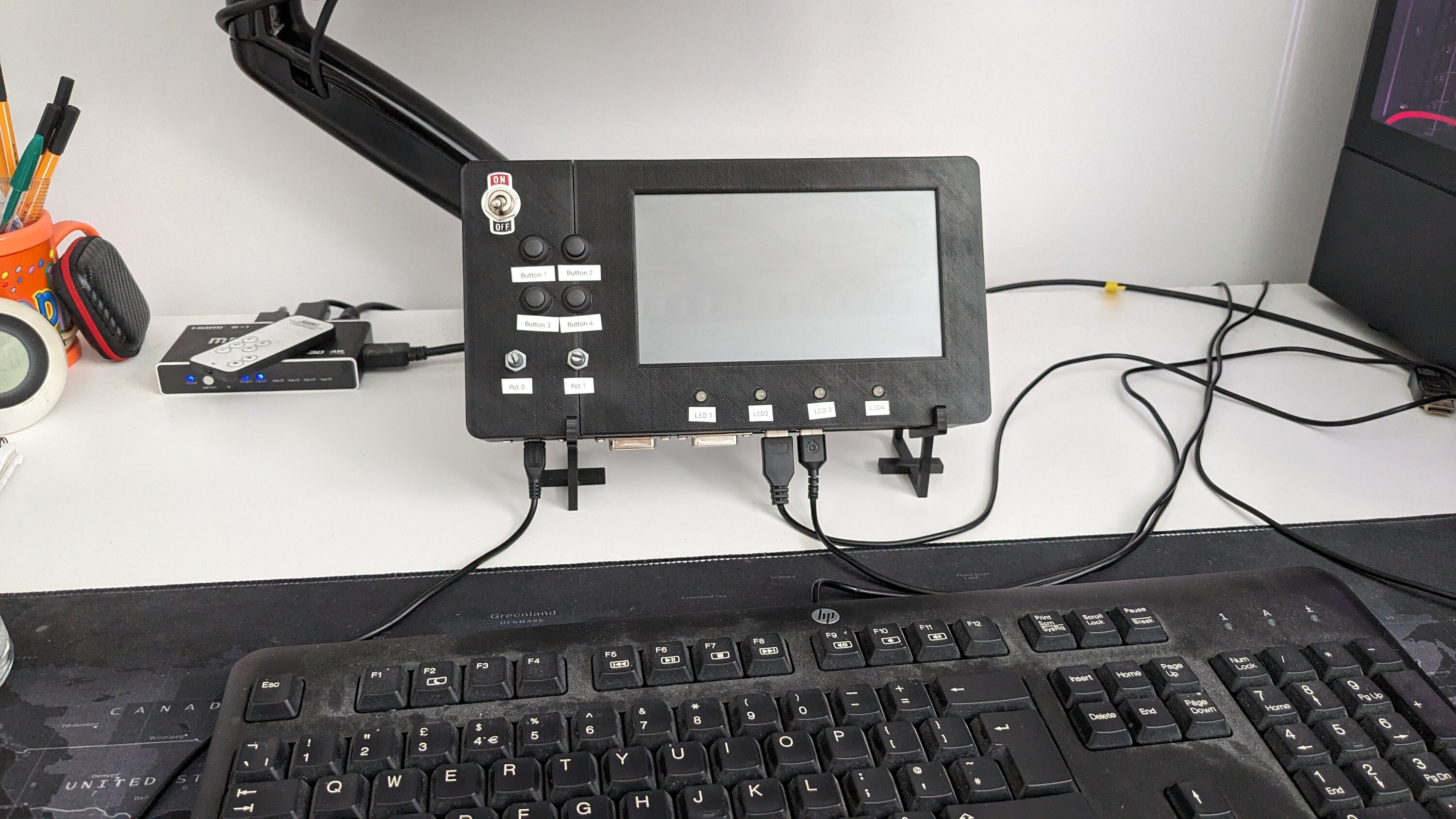 Raspberry Pi Touch Screen Case With Physical Inputs - Etsy