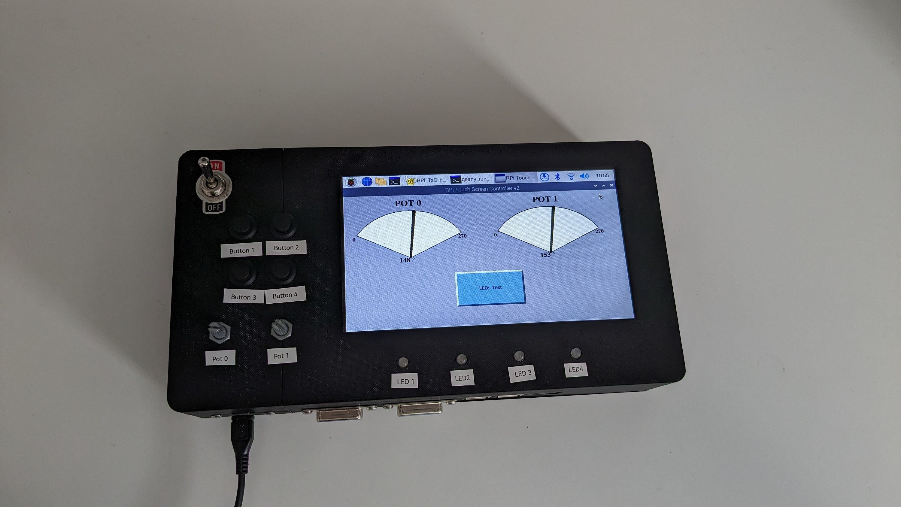Raspberry Pi Touch Screen Case With Physical Inputs - Etsy