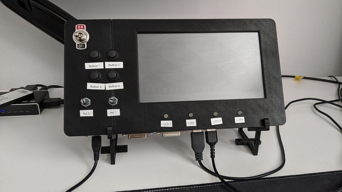 Raspberry Pi Touch Screen Case With Physical Inputs - Etsy